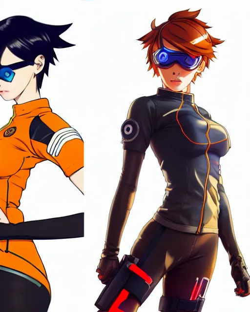 Anime as Margot Robbie Playing Tracer Overwatch Tracer | Stable ...