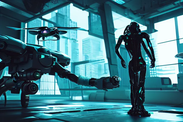 cyberpunk alien concept inspired drone, futuristic | Stable Diffusion ...