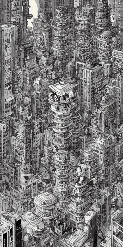 crazy alien apartments pods extremely detailed, sharp | Stable ...