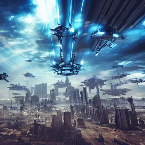 a scene of a beautiful intricate epic futuristic sky | Stable Diffusion ...