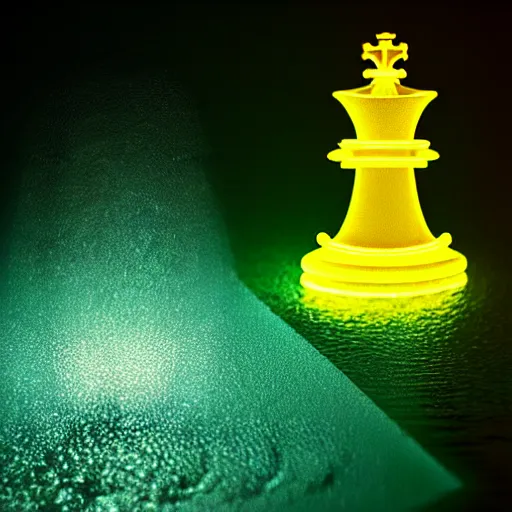 tron, underwater tintype photo of a queen chess piece | Stable ...