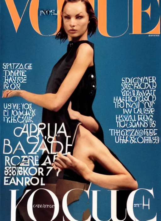 bizarre pose on the catwalk vogue cover | Stable Diffusion | OpenArt