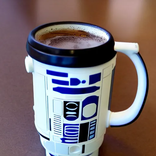 R2D2 Robotic Coffee Mug, still from star wars, | Stable Diffusion | OpenArt