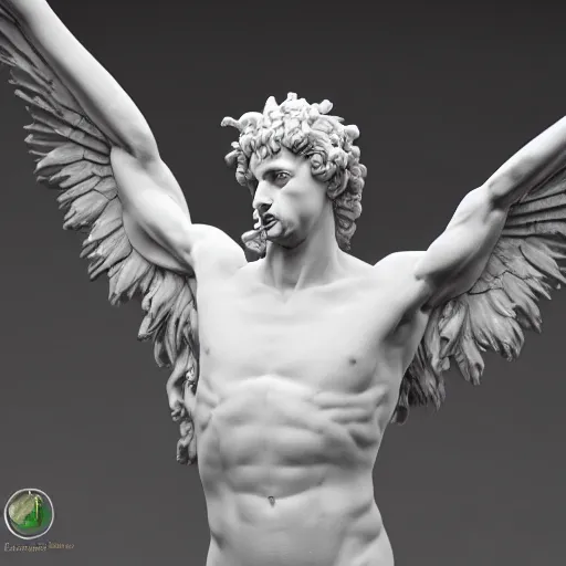 a delicate renaissance marble sculpture of Lucifer | Stable Diffusion ...