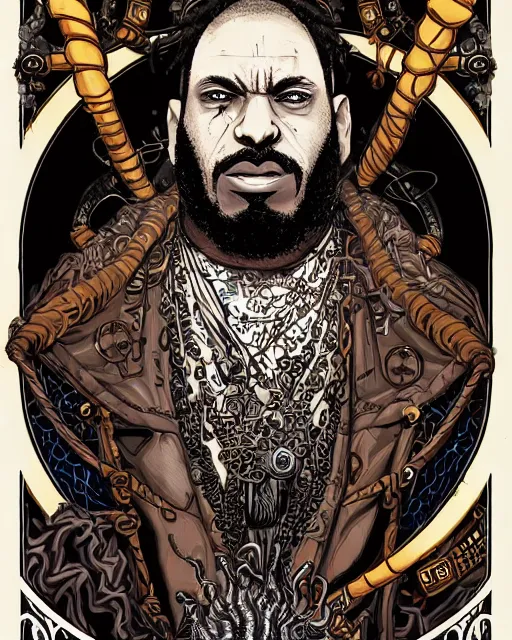 a detailed portrait illustration of a steampunk | Stable Diffusion ...