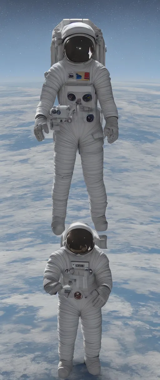 Astronaut in T Pose, whole body, photography, template | Stable ...