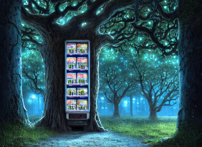 close up of a vending machine in an abandoned officie, | Stable ...