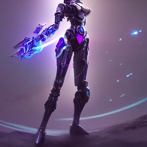 Alluring Elf Princess knight, Futuristic Cyborg | Stable Diffusion ...