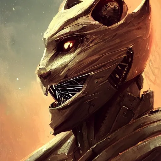 Portrait of a humanoid feline man by Greg Rutkowski, | Stable Diffusion ...