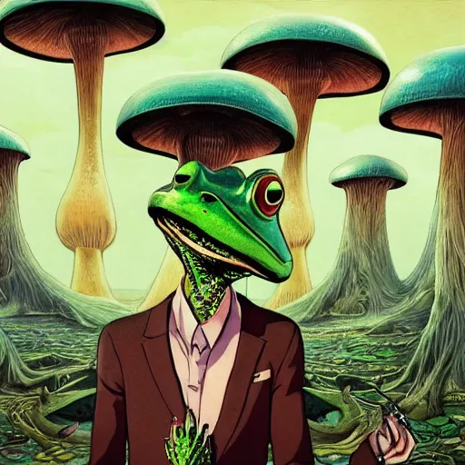 A close up portrait of a dignified psychedelic godlike | Stable ...