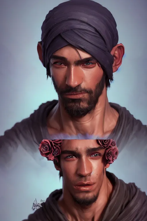 a cool and muscular male refugee of legends character, | Stable ...