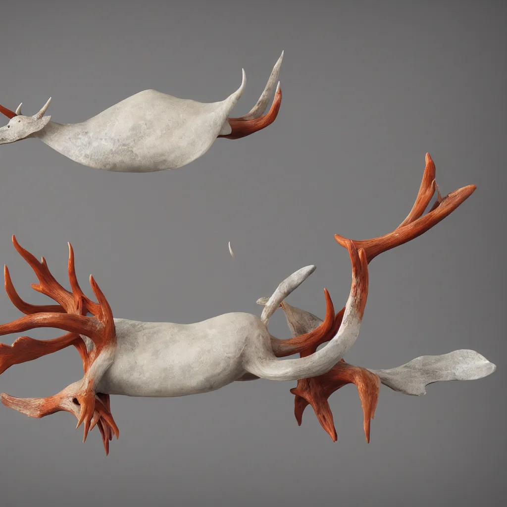 vibrant colors. delicate animal innards, antlers white | Stable ...