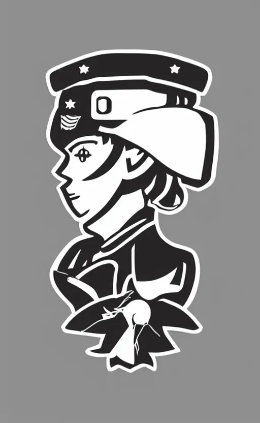 shoulder patch design, soldier girl, anime style, | Stable Diffusion ...
