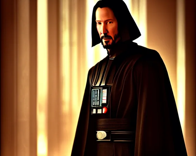 5 5 mm portrait photo of keanu reeves 1 as darth | Stable Diffusion ...