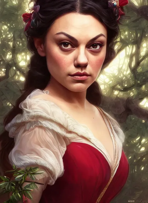 beautiful mila kunis as snow white princess disney, | Stable Diffusion | OpenArt