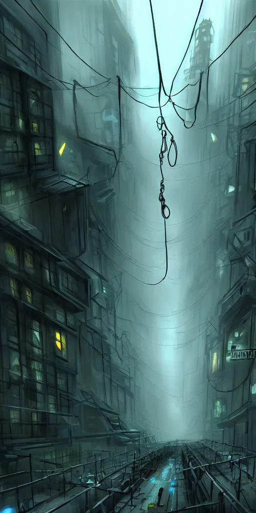portal half life 2 concept art dark depressing city | Stable Diffusion ...