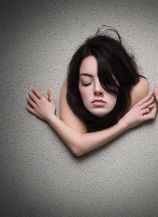 photo still full pov of a beautiful woman slumped | Stable Diffusion ...