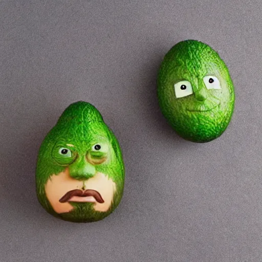 an humanoid avocado that looks like bob ross on a | Stable Diffusion ...