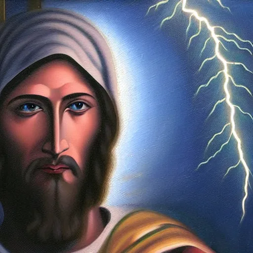 beautiful detailed religious oil painting of cyborg | Stable Diffusion ...