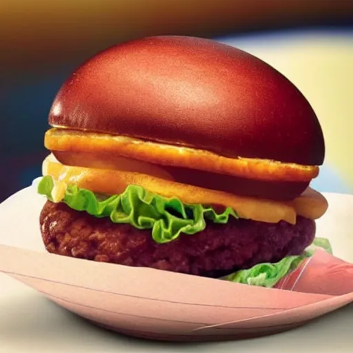 Mcdonalds new dish - the McRonald - a burger dyed | Stable Diffusion ...