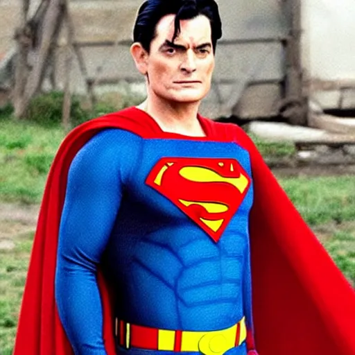 charlie sheen in an amish comedy drama, superman. | Stable Diffusion ...