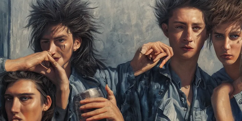 beautiful oil matte portrait painting, 8 0 s punks | Stable Diffusion | OpenArt