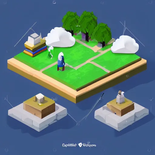 isometric rpg in the clouds | Stable Diffusion | OpenArt