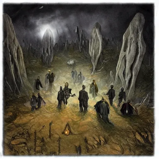 A beautiful art installation of a coffin being carried | Stable ...