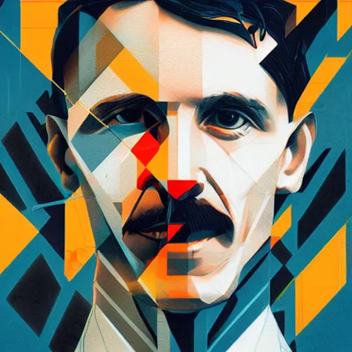 genius nikola tesla profile picture by sachin teng, | Stable Diffusion ...