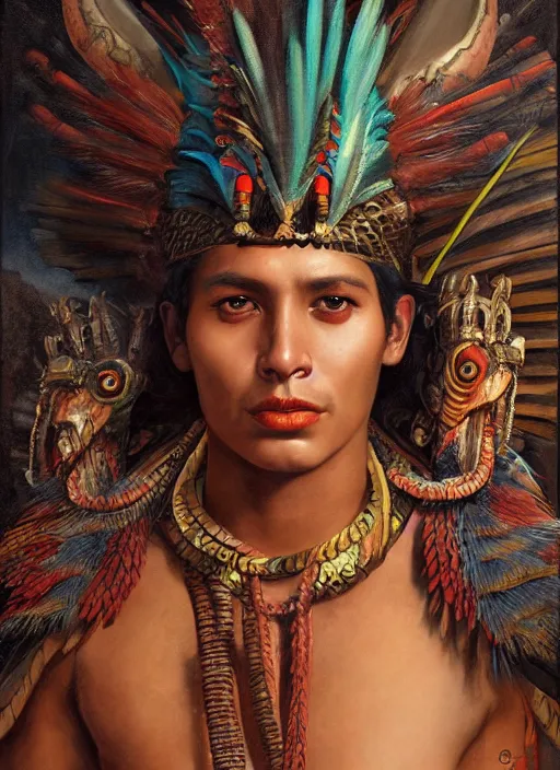 portrait of a brave young aztec warrior as | Stable Diffusion | OpenArt