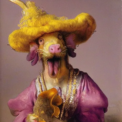 painting by rembrandt, highly detailed, purple ancient | Stable ...
