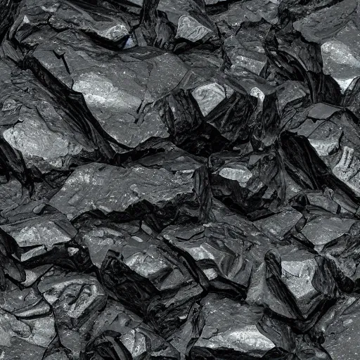 glossy black ore with scratches and imperfections, | Stable Diffusion ...