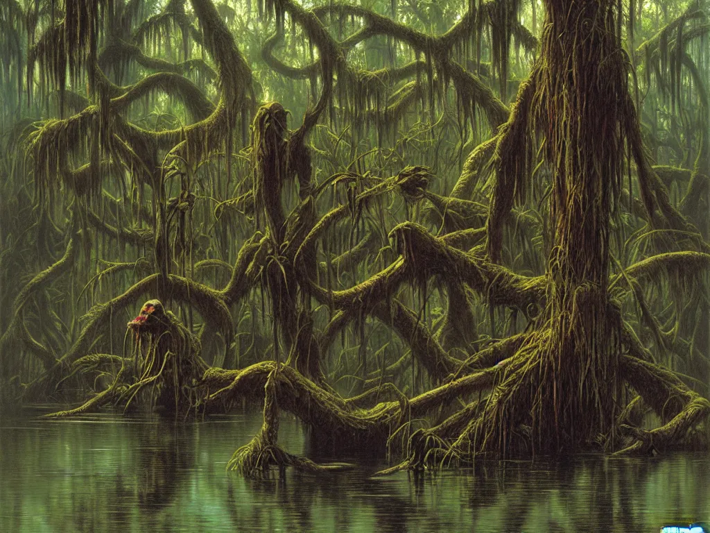 Swamp Monster of the Florida Everglades, by George | Stable Diffusion