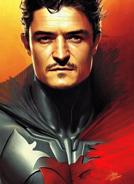 orlando bloom as the batman without his mask, digital | Stable ...