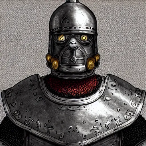 portrait of homer simpson wearing armor, dark fantasy, | Stable ...