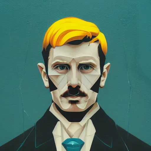 genius nikola tesla profile picture by sachin teng, | Stable Diffusion ...