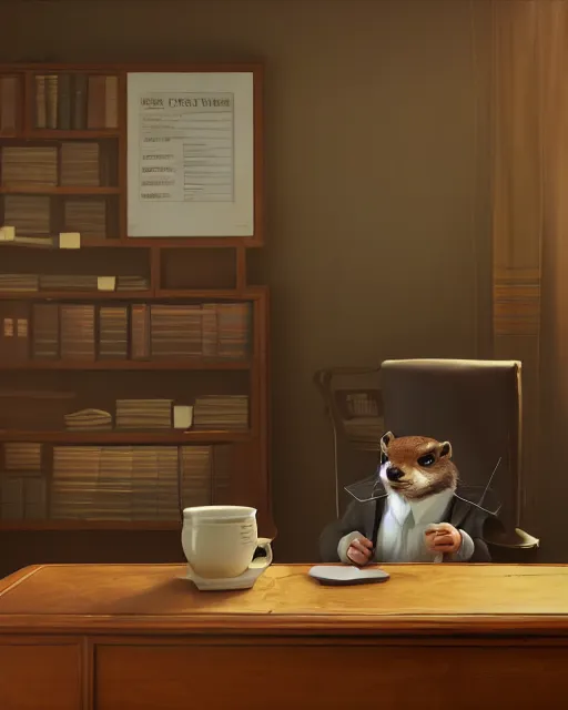 artstation scifi scene of a weasel in suits drinking | Stable Diffusion ...