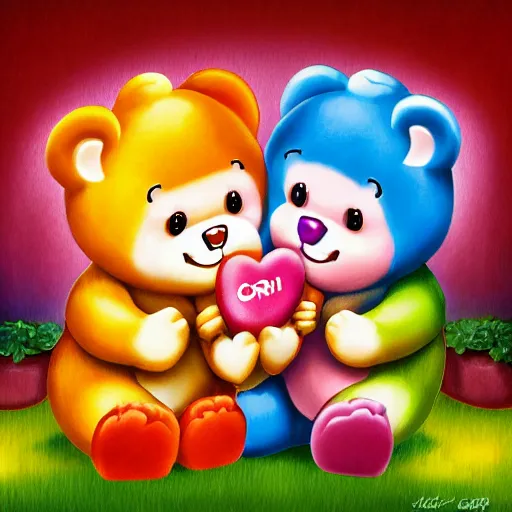 care bears eating spaghetti in bathroom, digital art, | Stable Diffusion | OpenArt