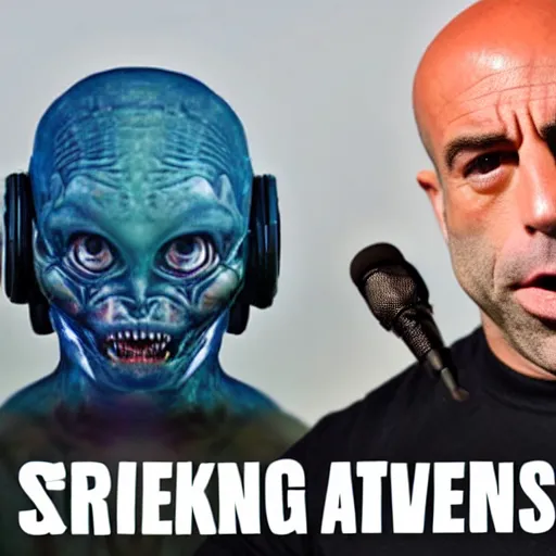 joe rogan brings an alien from area 5 1 in his podcast | Stable ...
