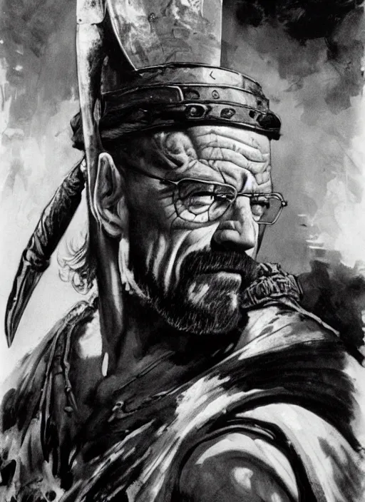 portrait of walter white as conan the barbarian by | Stable Diffusion | OpenArt