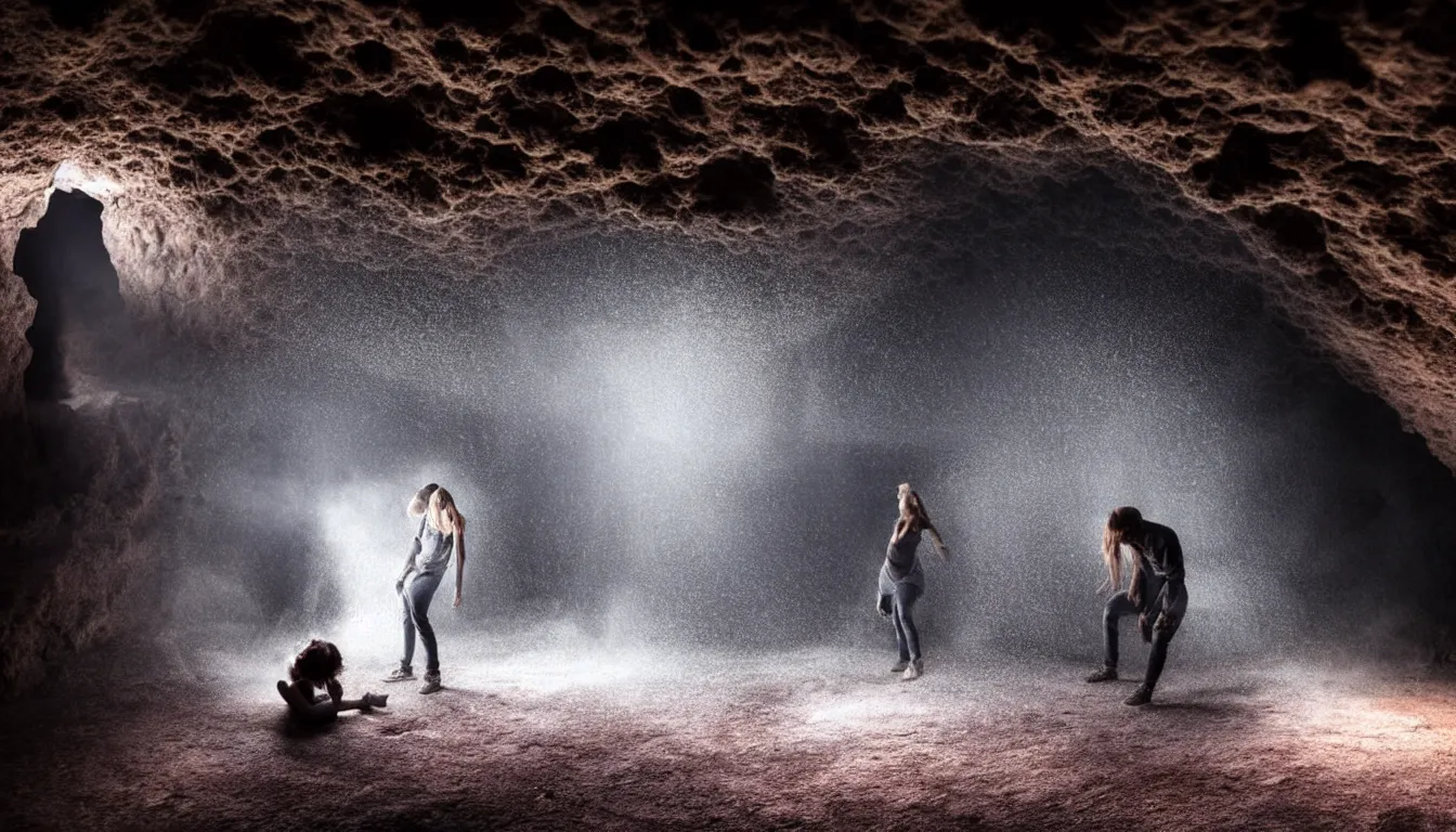 hyper realistic photo of the interior dark cave, a | Stable Diffusion ...