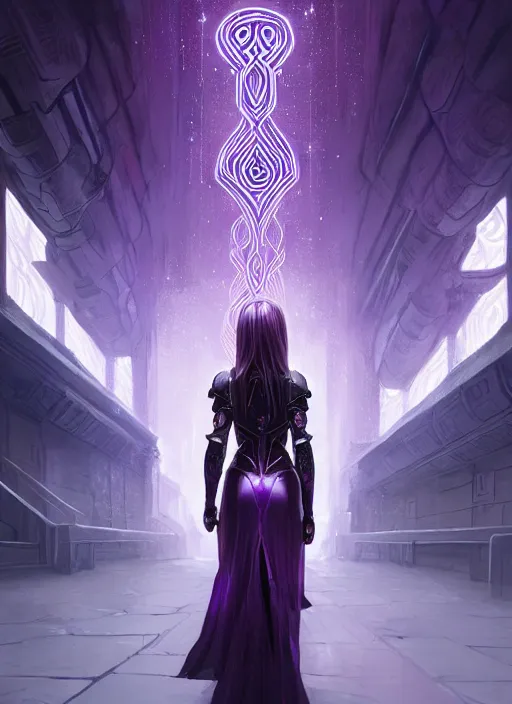 back, behind, facing away from viewer, portrait of a | Stable Diffusion