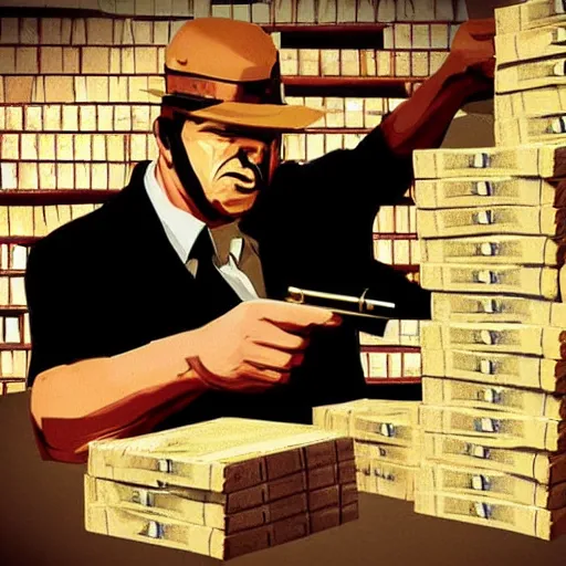 money dollar stacks in cardboard box. criminal, mafia, | Stable ...