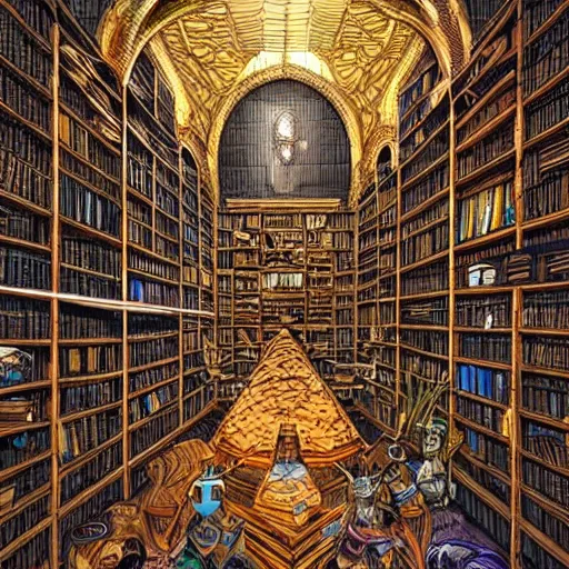 Fantasy Library Background