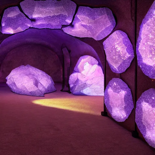 Geode spacegate in a space, volumetric lighting | Stable Diffusion ...