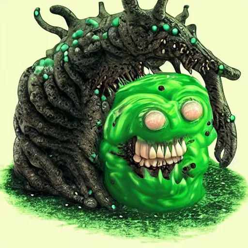 surreal cronenberg mutation slime monster | Stable Diffusion