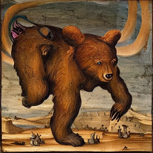 demonic bear crawling out of the pits of hell, | Stable Diffusion | OpenArt