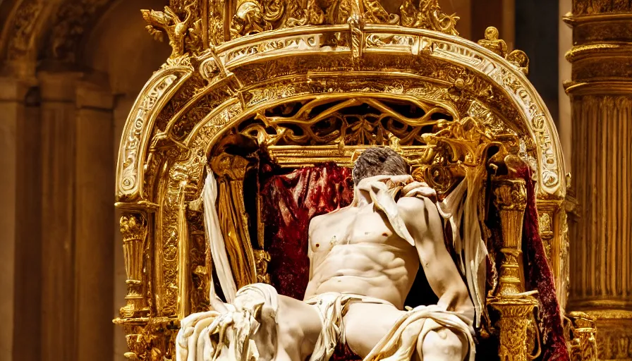 movie still close - up of caligula dead - slaughtered | Stable ...