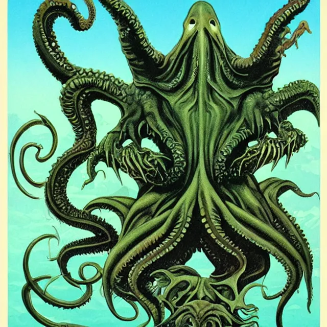 art by roger dean. cute cthulhu icon avatar | Stable Diffusion | OpenArt