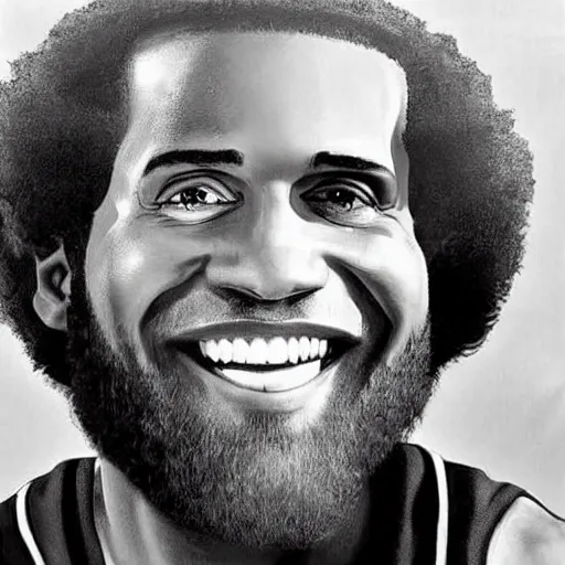 Bob Ross as a woman painting Lebron James, high | Stable Diffusion ...